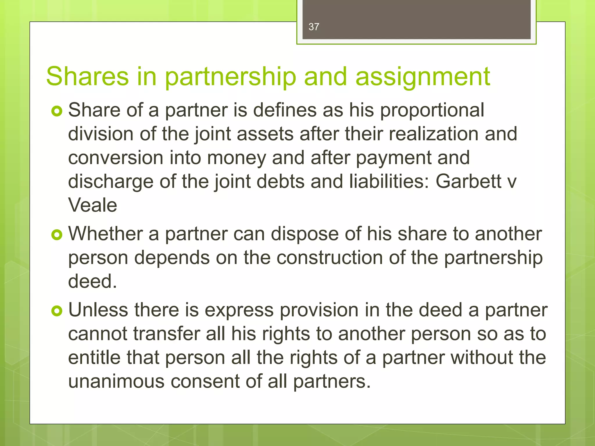 Partnership Law in Malaysia | PPTX