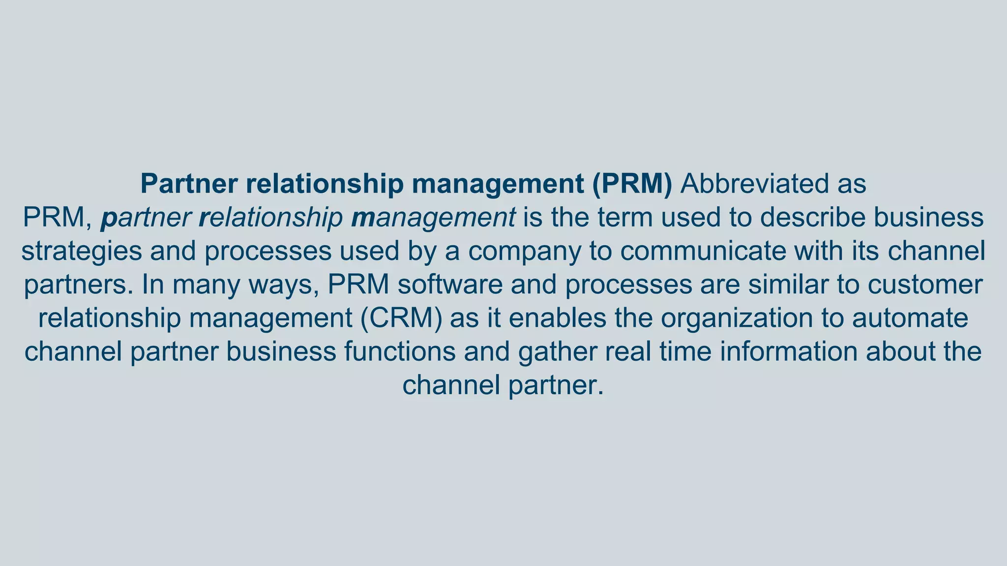 Partnership management | PPTX