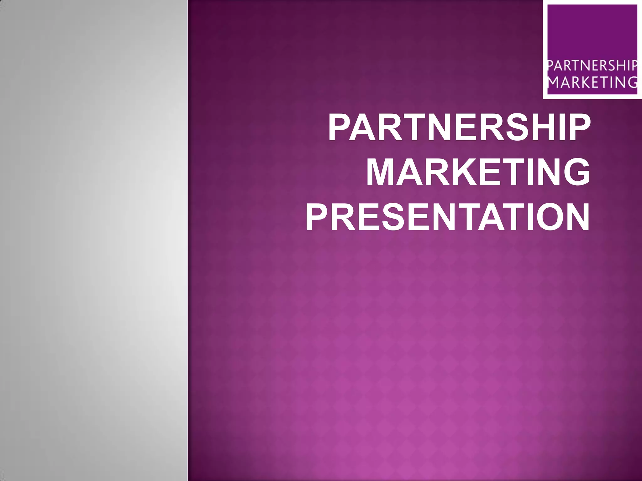 Partnership Marketing Presentation 2011 | PPT