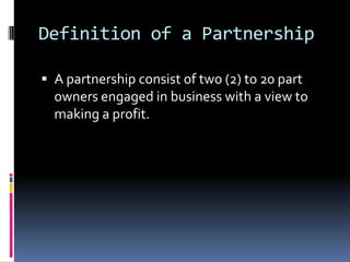 Partnerships | PPT