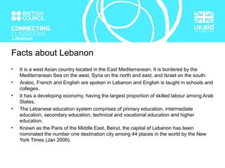 Connecting Classrooms: Working with schools in Lebanon | PPT