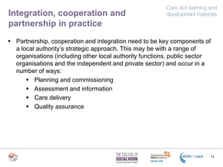 Partnerships Working in Health and Social Care | PPTX