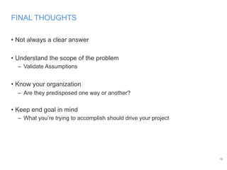 Managing the Build / Buy Decision | PPT