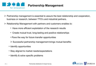 Partnership Satisfaction Impact Survey Final | PPT
