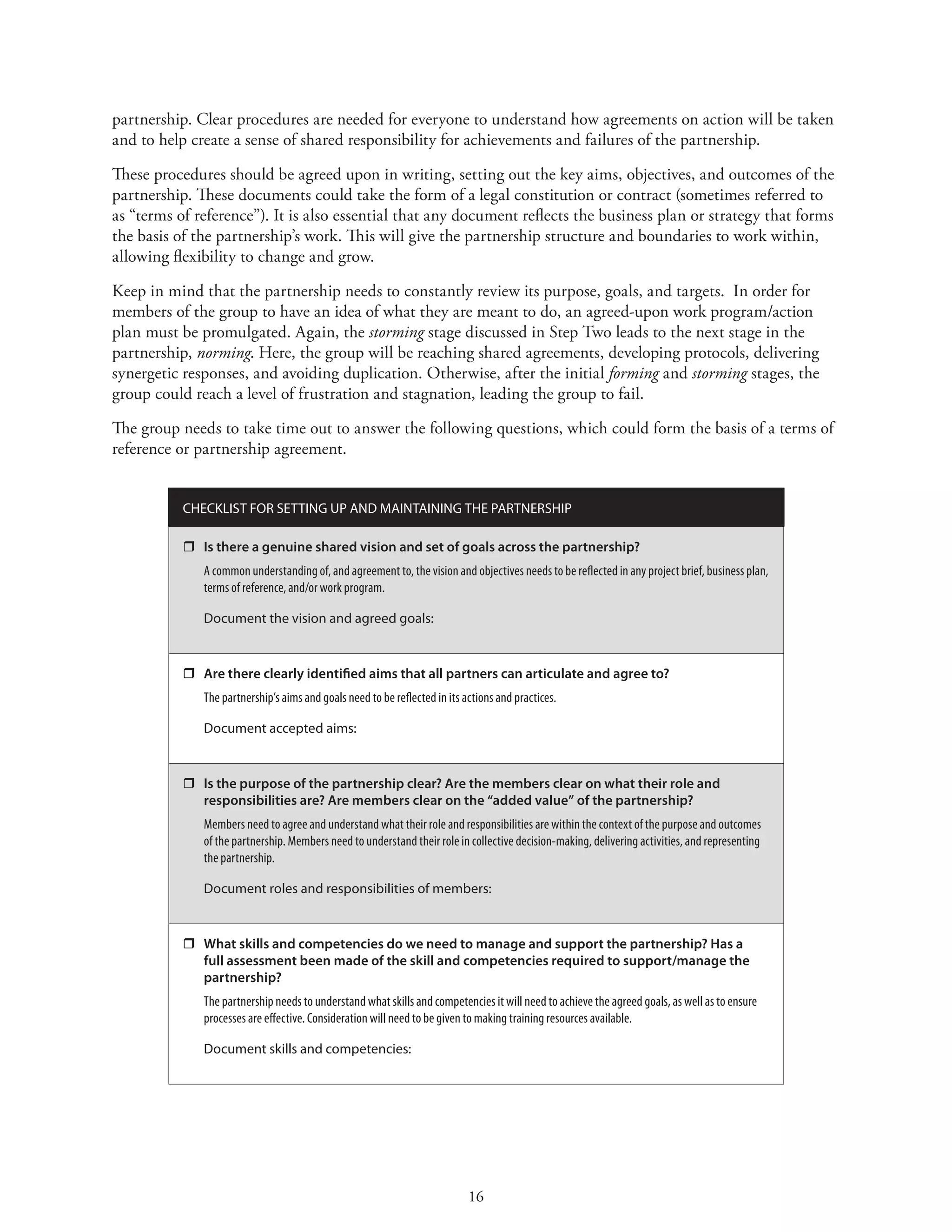 Partnerships frameworks for working together | PDF