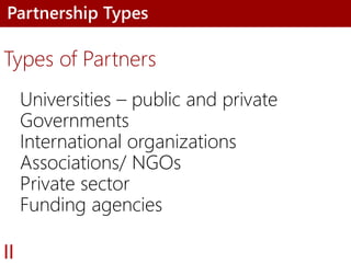 Partnerships in Education | PPTX