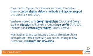 QUEST Alliance Overview of work | PDF