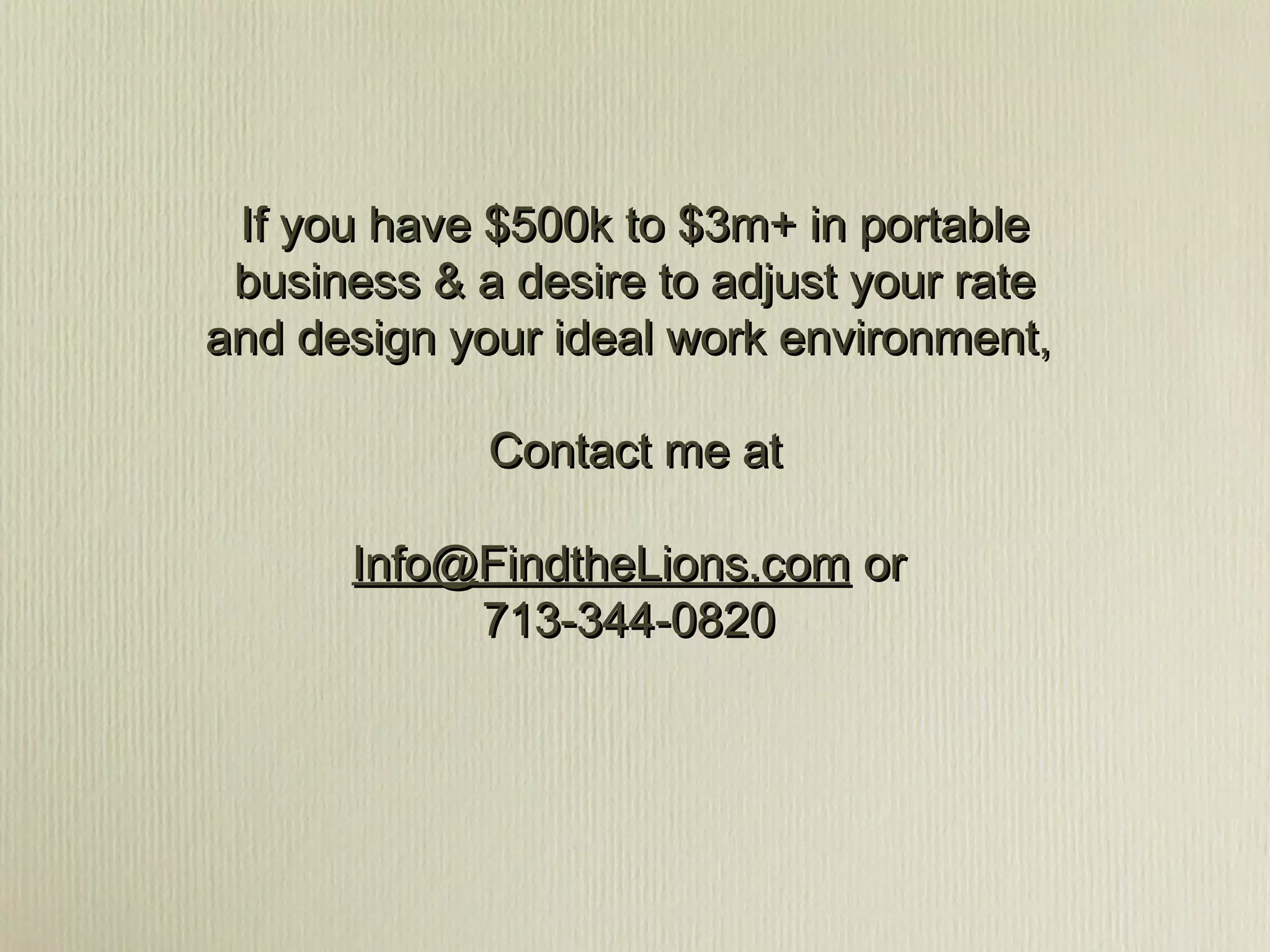 Partners take home 85% | PPT | Office Property | Real Estate