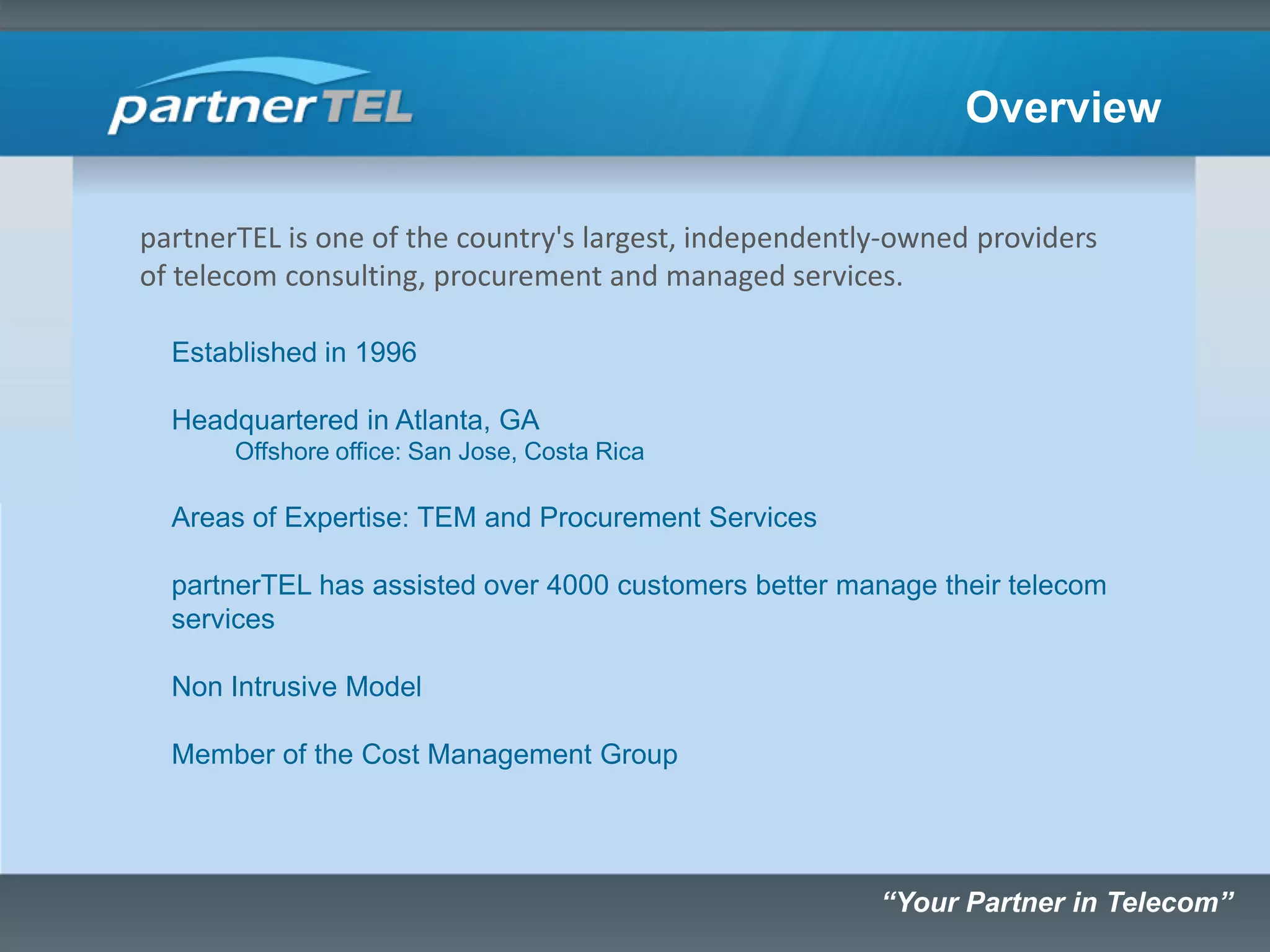 PartnerTEL TEM Services | PPT