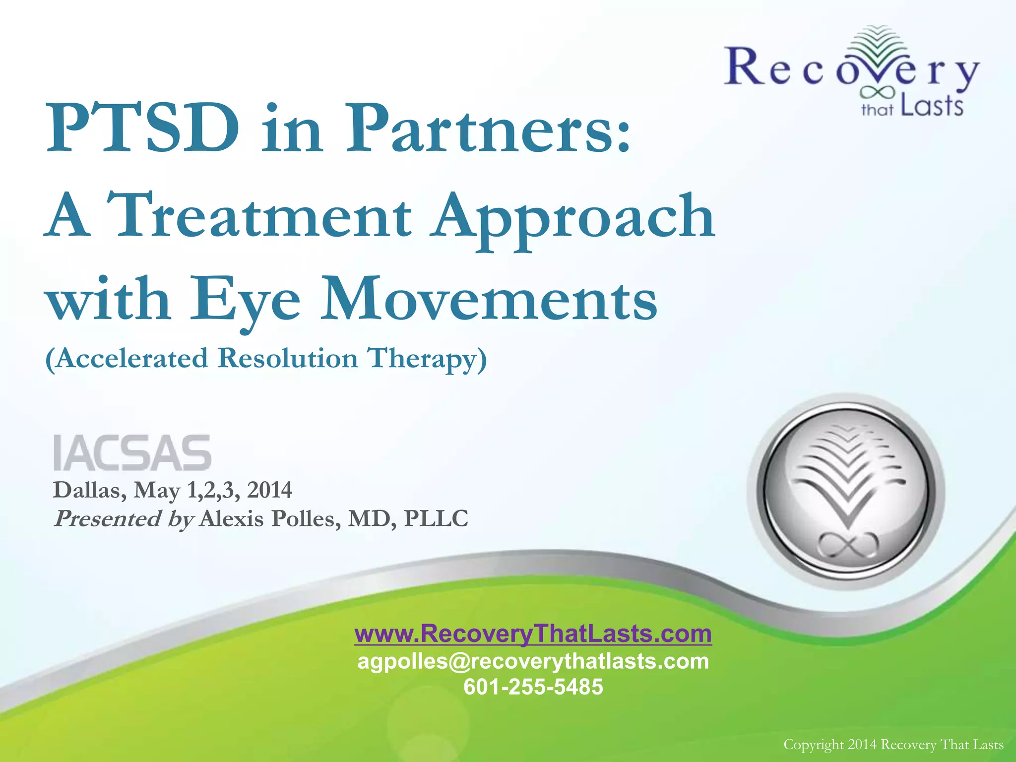 PTSD in Partners: A Treatment Approach with Eye Movement | PPT