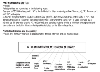 Part numbering system u pvc Extrusions | PPT