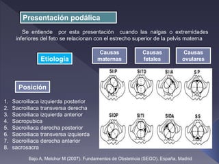 Mecanismo del parto podalico segun la presentación podalica | PPTX
