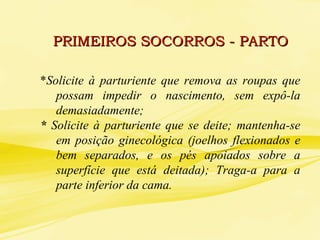 Parto emergencial Silvio | PPT