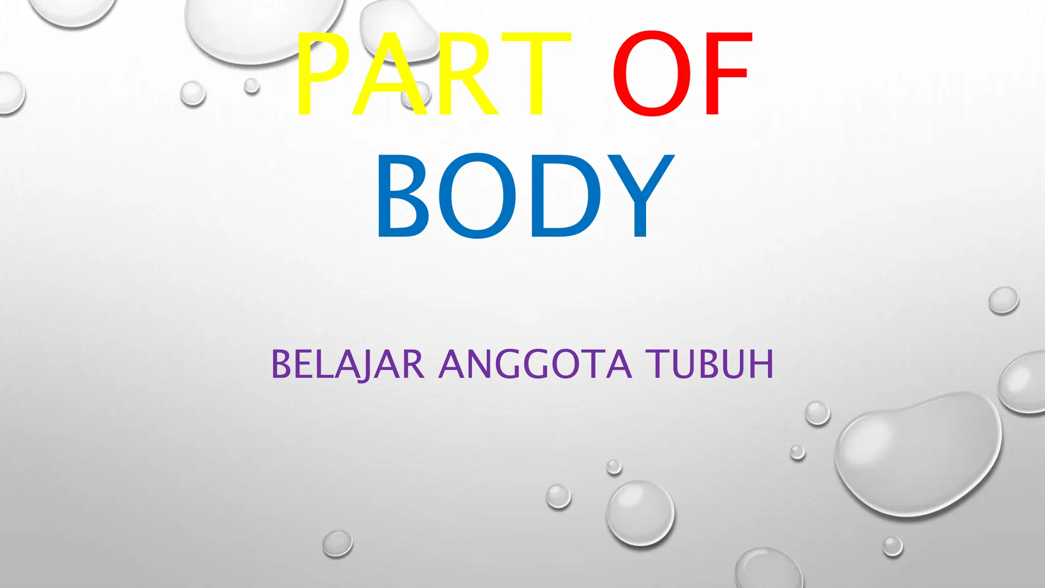 part of body ppt is for teaching and learning in classroom | PPT