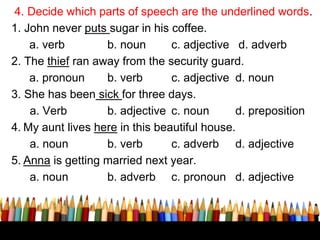 Part of speech | PPT