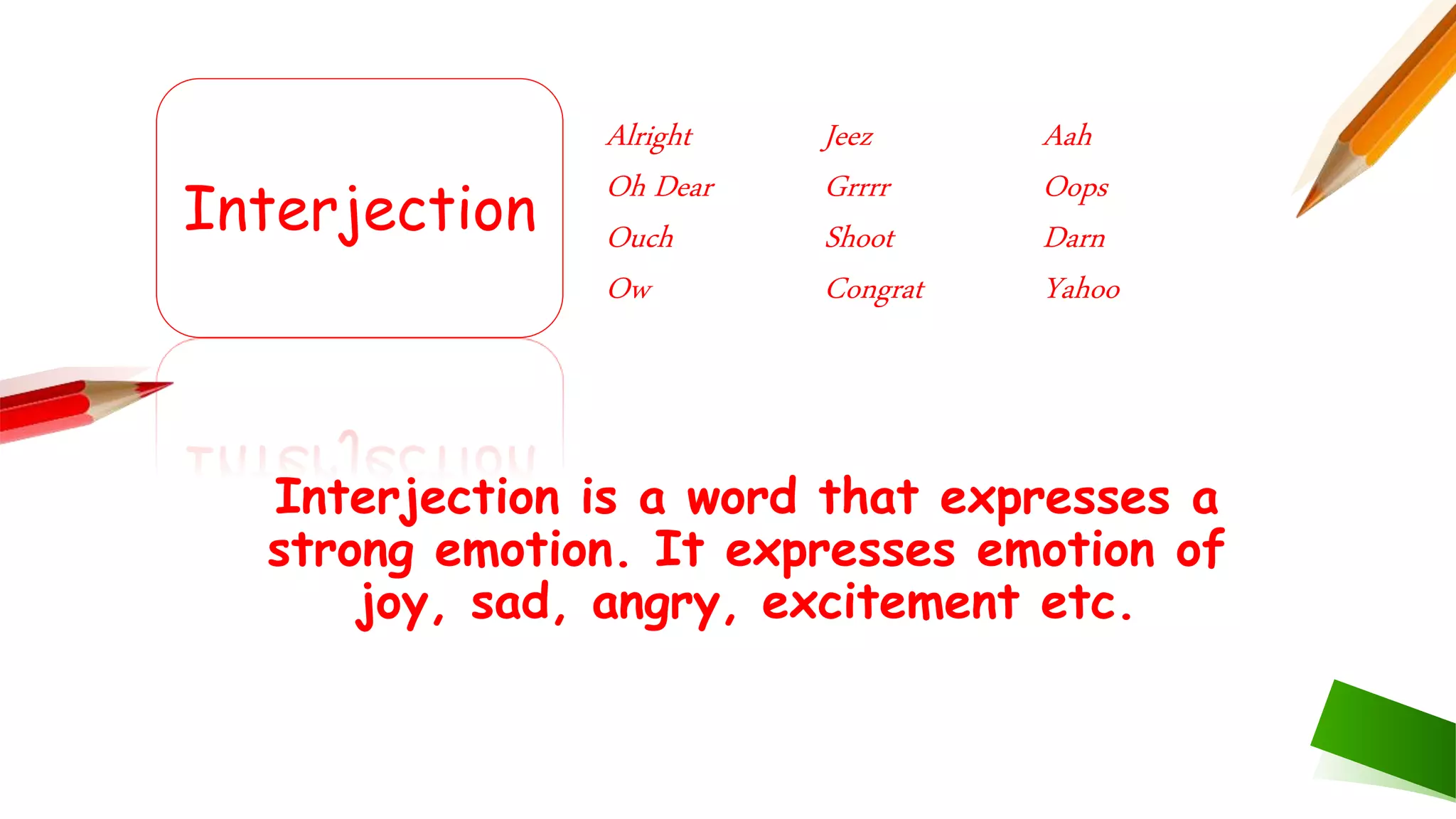 Part of speech in english | PPTX