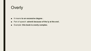 Part of speech | PPTX