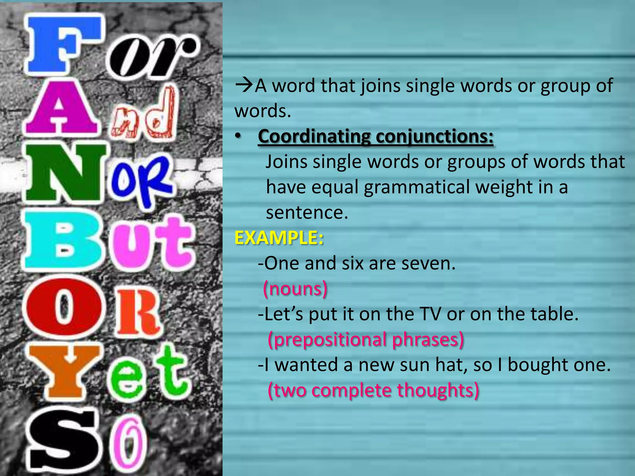 adverbs, prepositions, conjunctions, interjections, and post-test | PPT