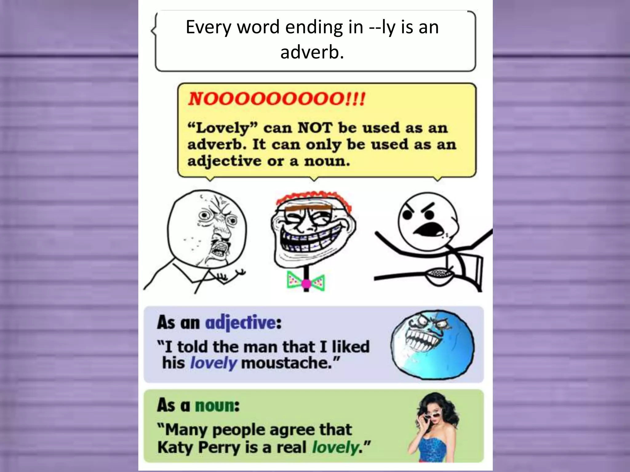 adverbs, prepositions, conjunctions, interjections, and post-test | PPT