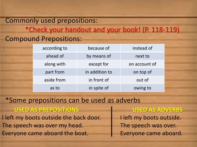 adverbs, prepositions, conjunctions, interjections, and post-test | PPT