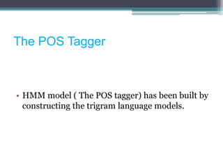 Part of speech tagging for Arabic | PPT
