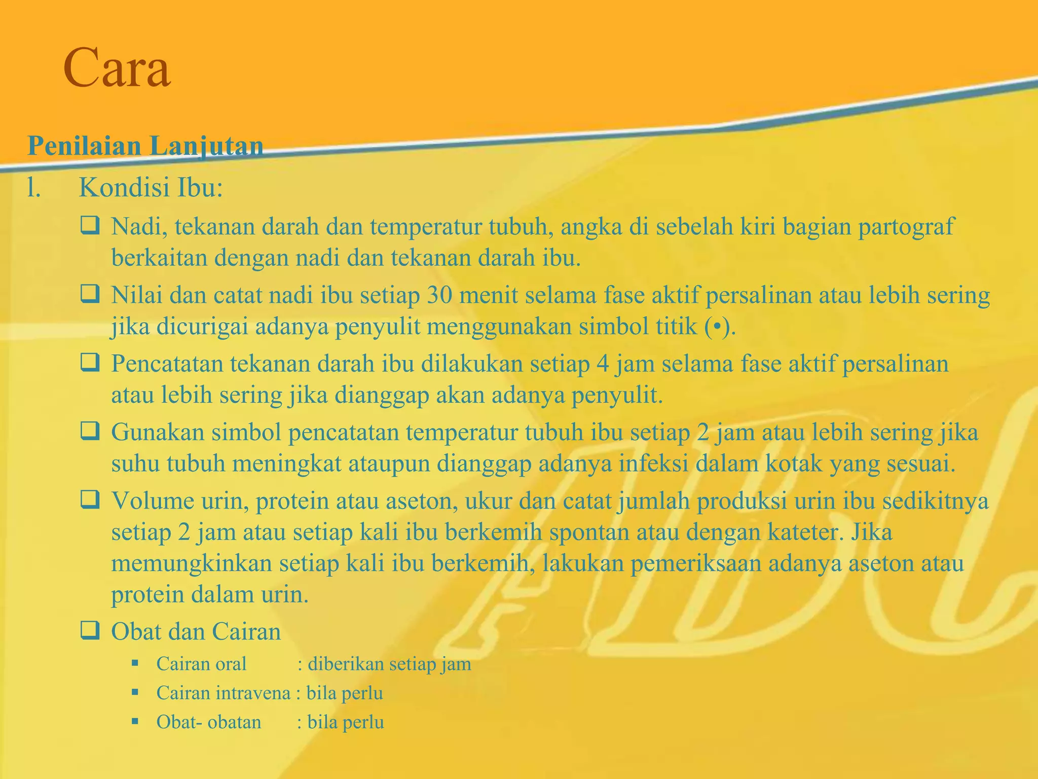 Partograf dan penilaian kemajuan persalinan | PPTX
