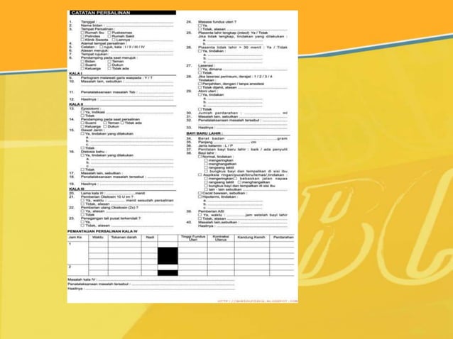 Partograf dan penilaian kemajuan persalinan | PPTX