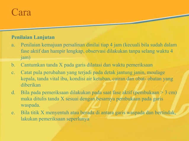 Partograf dan penilaian kemajuan persalinan | PPTX