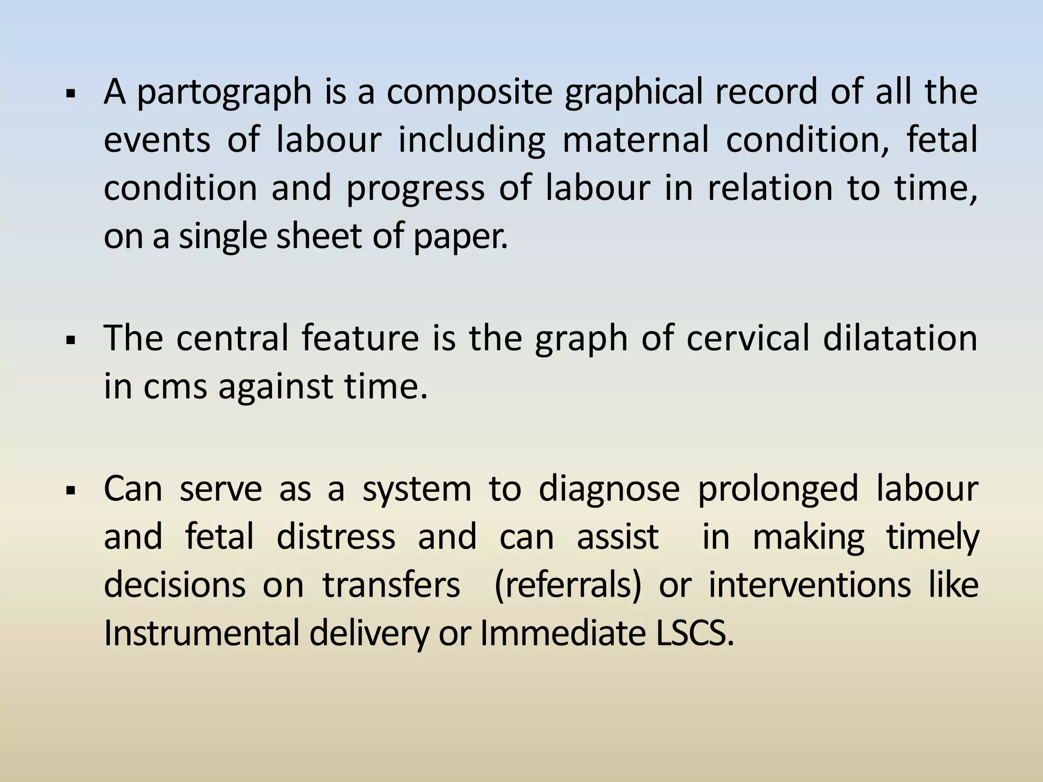 Partogram by Dr Uttara Gupta | PPTX