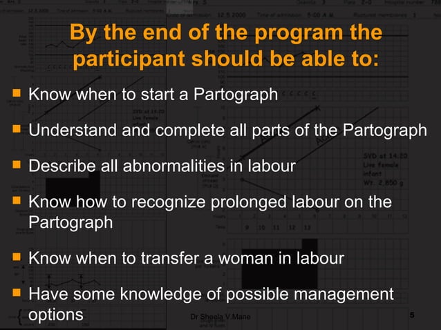 partograph guide through with images included | PPT