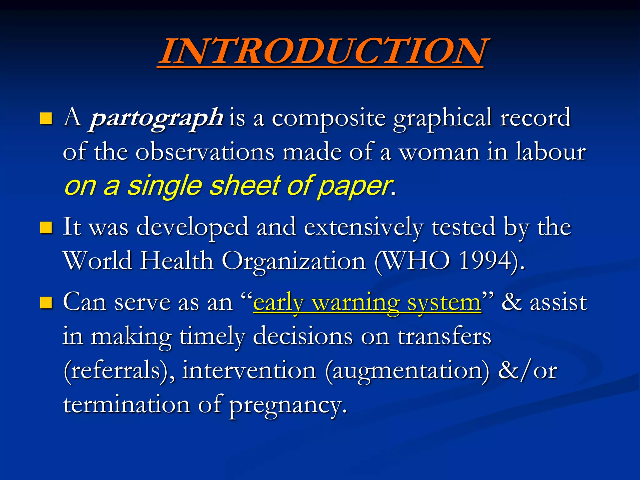 LABOUR MONITORING BY PARTOGRAPH BY DR SHASHWAT JANI | PPTX