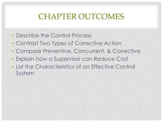 Part one. the controlling process. final project | PPTX