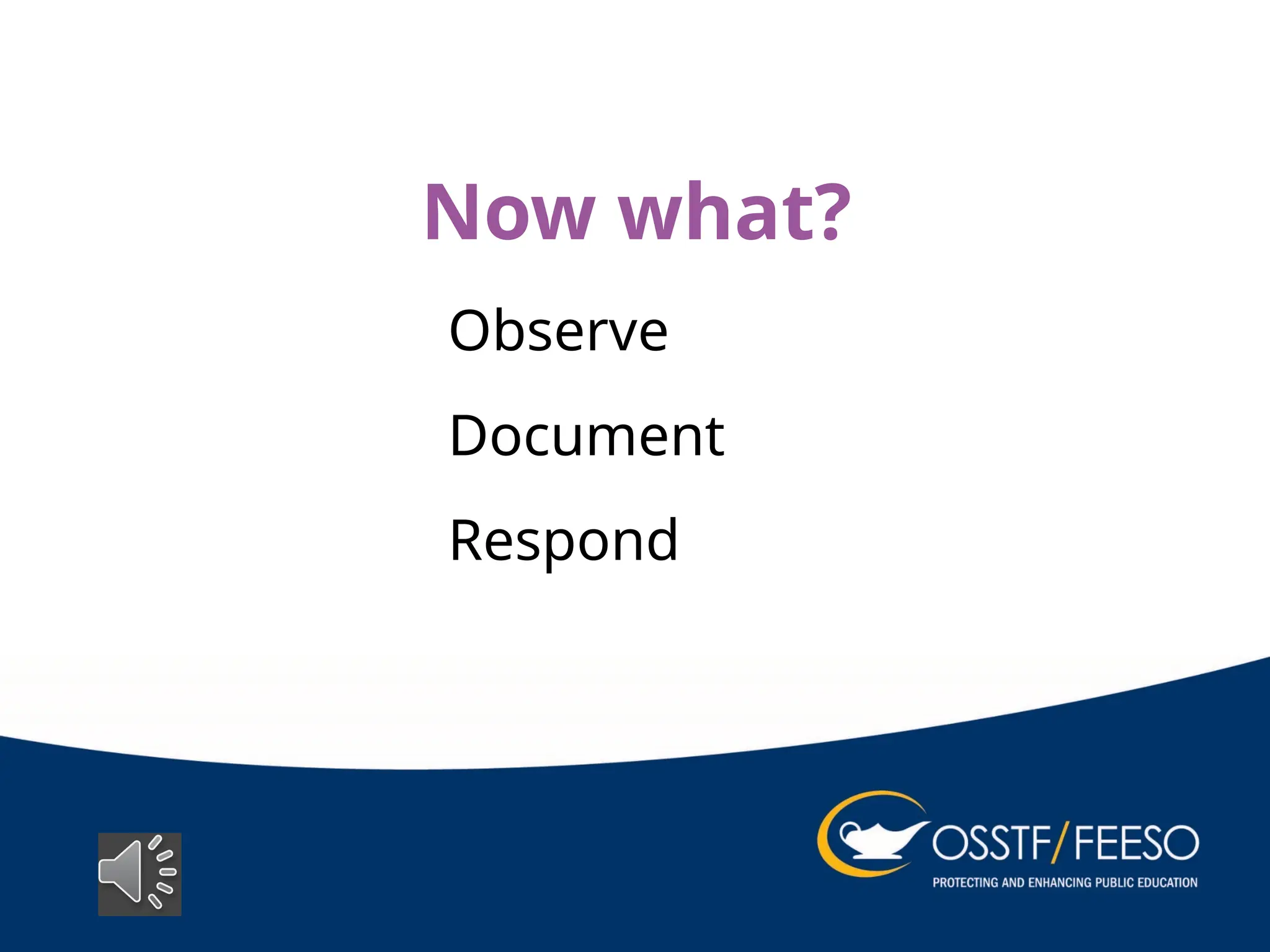 OSSTF addressing challenging behaviour in early years | PPT