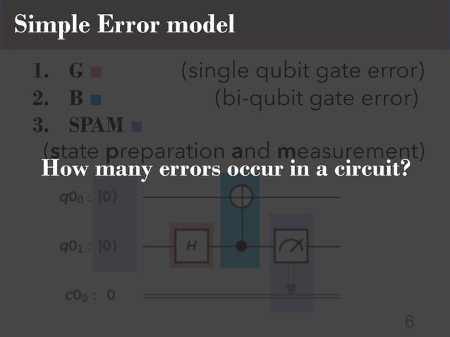 Overview of Qiskit Ignis - Struggle with errors - | PPT