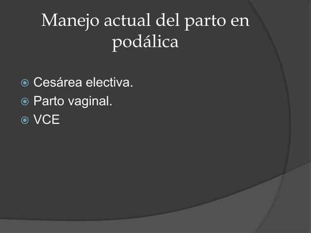 Parto podalico | PPTX