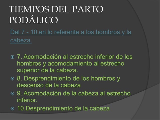 Parto podálico | PPTX
