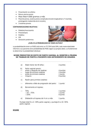 Parto post cesarea | PDF