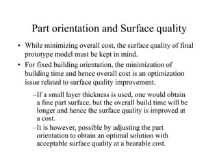 Part Orientation & Support Structures | PPTX
