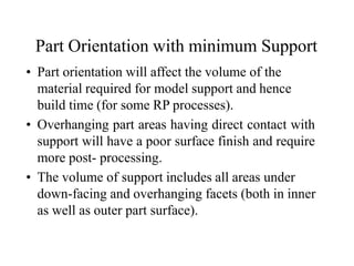 Part Orientation & Support Structures | PPTX