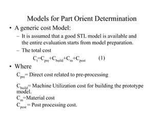 Part Orientation & Support Structures | PPTX