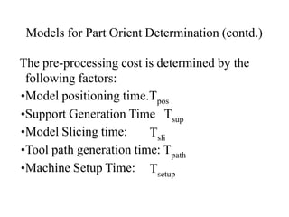 Part Orientation & Support Structures | PPTX