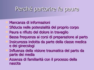 Partorire Senza Paura | PPT