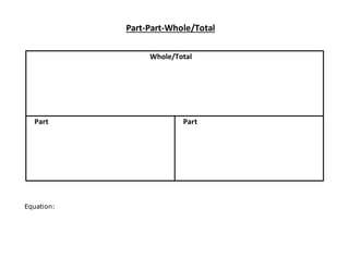 Part part whole total mat | PPT