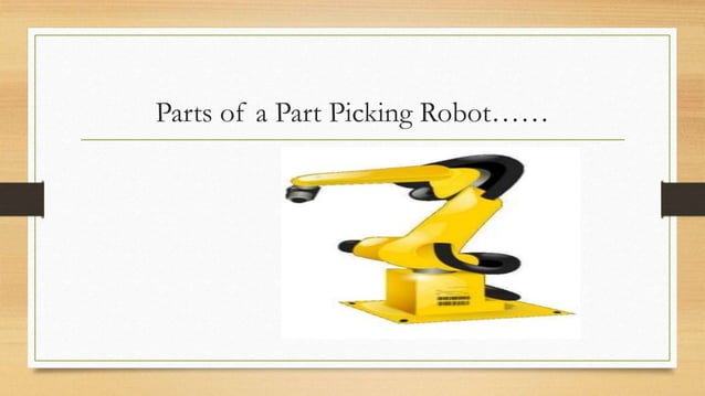 Part picking robot | PPTX