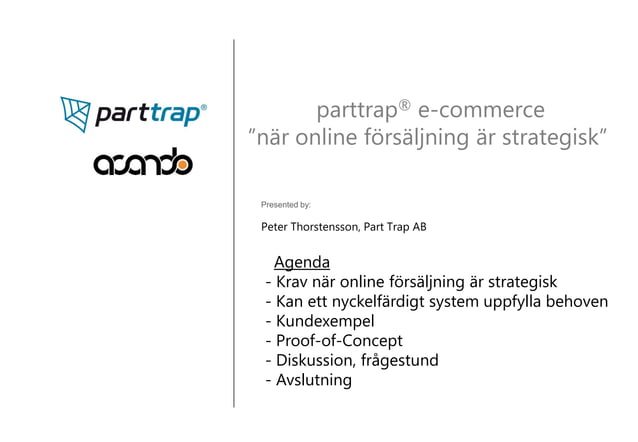 Partrap ehandel | PPT