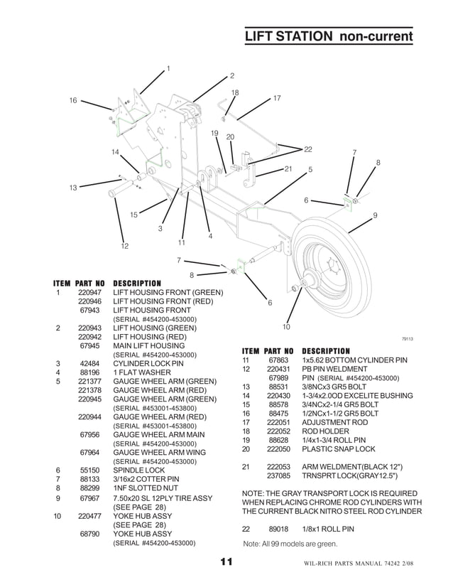 Wil-Rich PT2200 planter bar parts | PDF | Auto Parts | Automotive