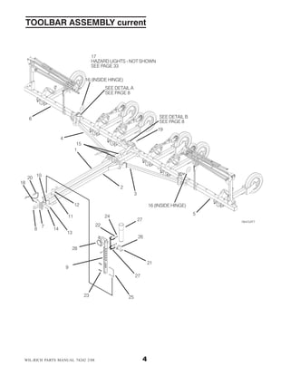 Wil-Rich PT2200 planter bar parts | PDF
