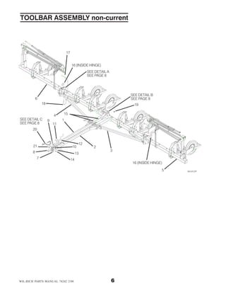 Wil-Rich PT2200 planter bar parts | PDF