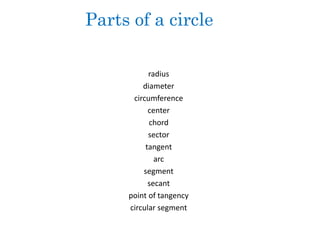 Parts of-a-circle | PPTX