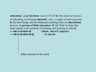 Parts Of A Dictionary | PPT